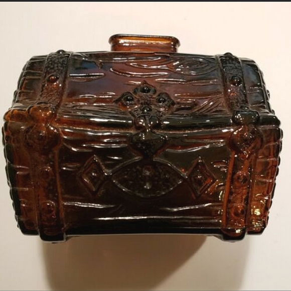 Anchor Hocking | Other | Vintage Anchor Hocking Glass Treasure Chest ...